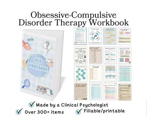 Ocd Worksheets Ocd Workbook Erp Exposure And Response Prevention Ocd