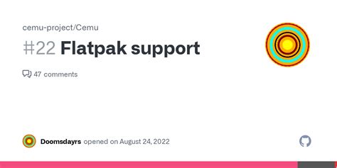Flatpak Support · Issue 22 · Cemu Projectcemu · Github