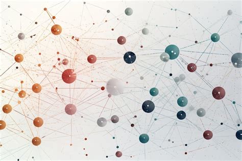 Premium AI Image | A clean and organized network diagram composed of interconnected dots