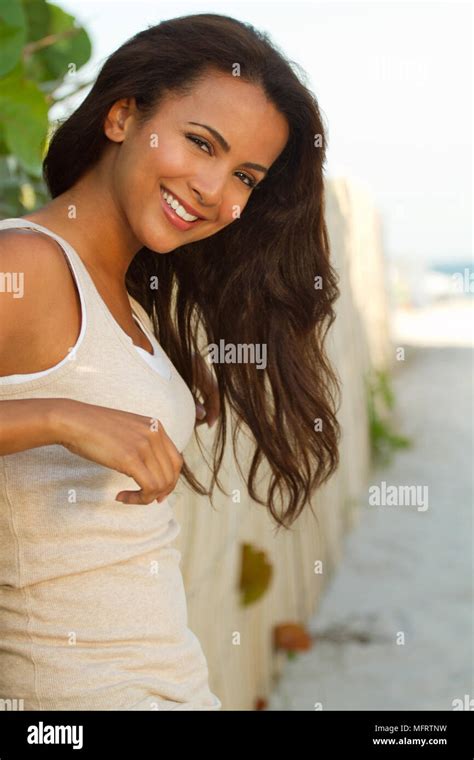 Smiling Hispanic Woman Smiling Young Professional Hispanic Woman With