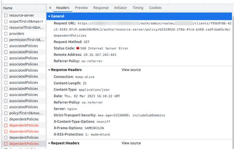 Outofmemoryerror In `orgkeycloakauthorizationadminpolicyresourceservicegetdependentpolicies