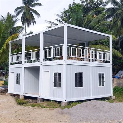 Suzhou Zhongnan 2 Floor Philippine Prefab Container Office With Balcony
