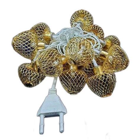 Decorative Electrical Light Pvc Gold Finish Multicolored Chemical Resistant Eco Friendly