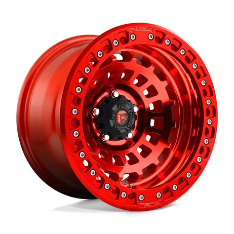 Fuel Wheels Jeep Wrangler Zephyr Beadlock Candy Red Wheel 17x9 38mm
