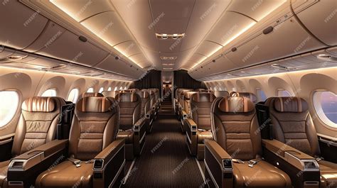 Premium Photo Interior Of The Business Class Section In Commercial