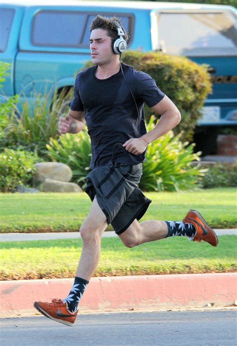 Everything That Happens When Zac Efron Goes Running In A Sweaty T Shirt