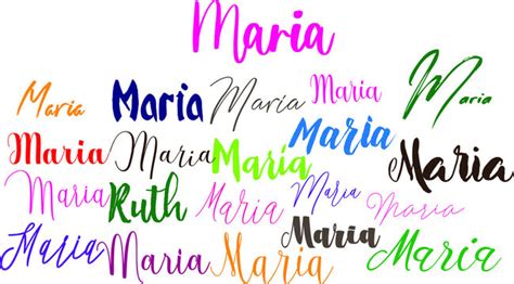Maria Name In Cursive