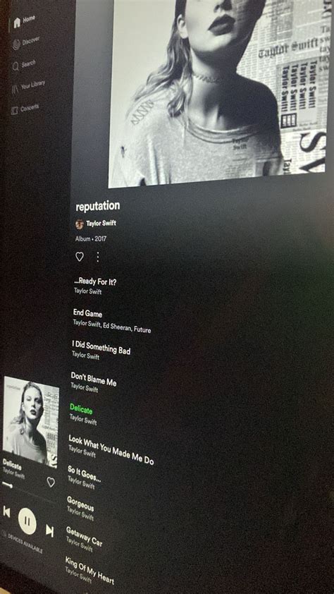Taylor Swift Spotify Reputation Artofit