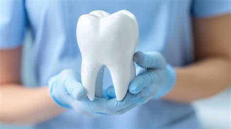 Expert Dentist Shows How To Brush Effectively Using A Dental Prosthesis To Demonstrate Proper