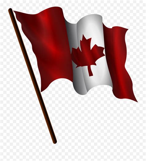 Canada Flag Clipart Waving Canadian Flag Cartoon Emoji Canadian Flag
