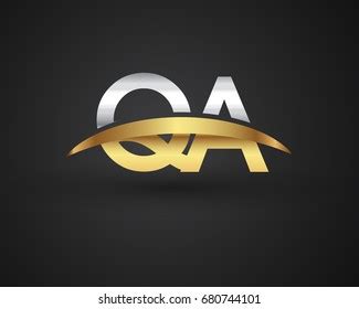 Qa Initial Logo Company Name Colored Stock Vector Royalty Free Shutterstock