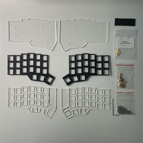Buy Clear Acrylic Case Kit With Fabric Middle Plates For Corne Keyboard V Crkbd MX