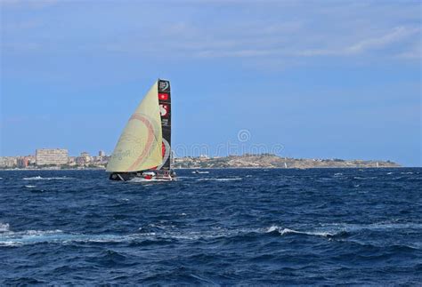 Dongfeng With Code Zero Spinnaker Volvo Ocean Race Alicante 2017
