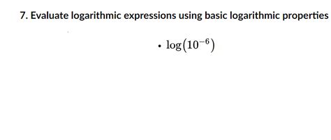 Evaluate Logarithmic Expressions Using Basic