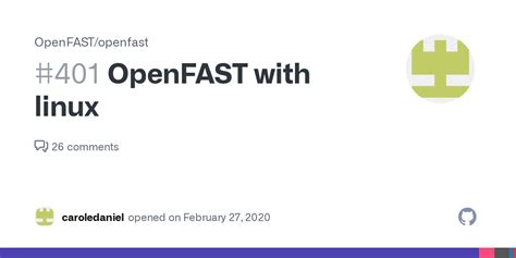 OpenFAST With Linux Issue OpenFAST Openfast GitHub