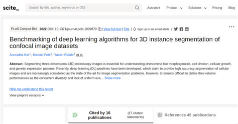 Benchmarking Of Deep Learning Algorithms For 3d Instance Segmentation