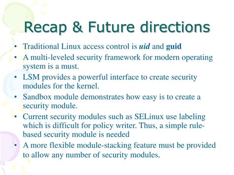 ppt linux security module lsm framework powerpoint presentation