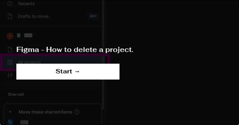 Figma How To Delete A Project
