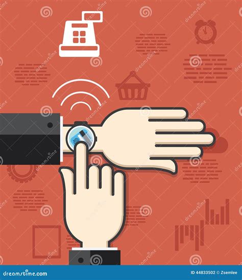 Mobile Payment NFC Technology Concept Stock Vector Illustration Of Communication Debit