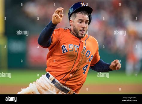 Houston Tx Usa 14th July 2017 Houston Astros Center Fielder George