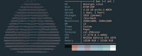SLASH The Screenfetch Like Augmentation For Shells Ben Montgomery