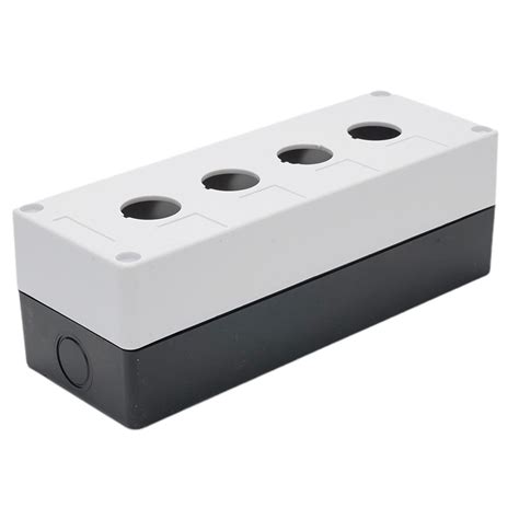 22mm Hole Stop Push Button Switch Box Waterproof Plastic Control Box 4