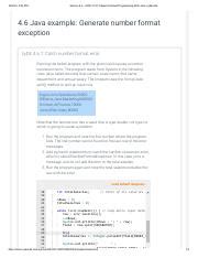 Handling Number Format Errors In Java Programming Course Hero