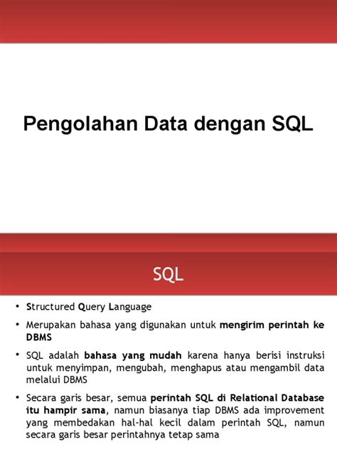 Judul Pengantar Sql Dan Konsep Dasar Database Pdf