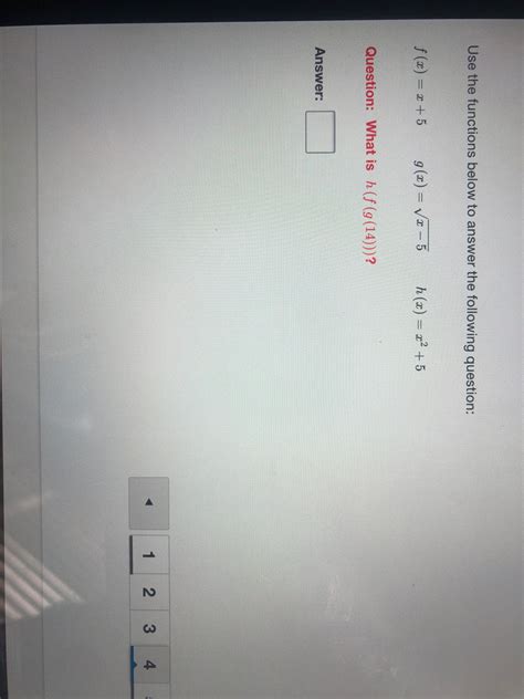 Answered Use The Functions Below To Answer The… Bartleby