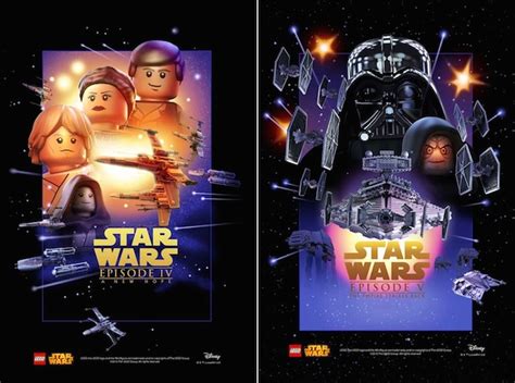 Star Wars Movie Posters In Lego Fubiz Media