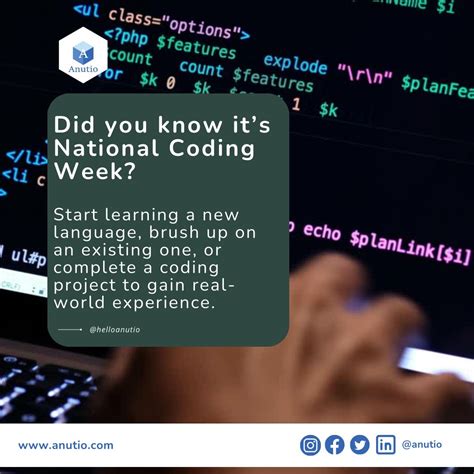 Anutio On Linkedin Codingweek Nationalcodingweek Anutio Careeradvisor Programming 10