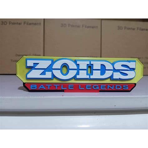 Zoids 3d Logo For Your Collection Action Figure Toys Collector Shopee