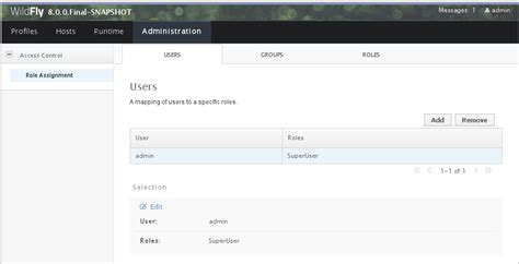 Permissões RBAC no console Wildfly 8 Claudio Miranda
