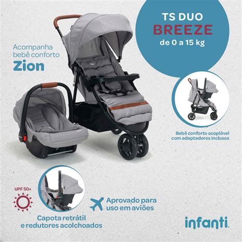 Carrinho Breeze Ts Duo Travel System Infanti