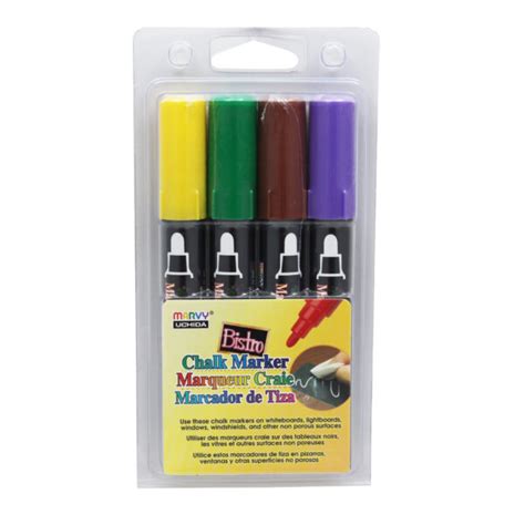 Broad Point Chalk Marker Broad Tip Set 4d 4 Per Pack 2 Packs Sharper Production Line
