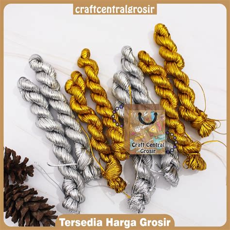 Jual Benang Emas Perak Souvenir Tali Emas Perak Souvenir Gold Silver Shopee Indonesia