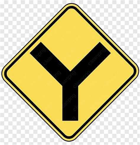 Y Intersection Sign Y Junction Vector Images 40