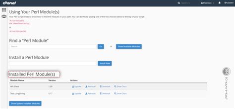How To Install Perl Modules Using CPanel KnownHost