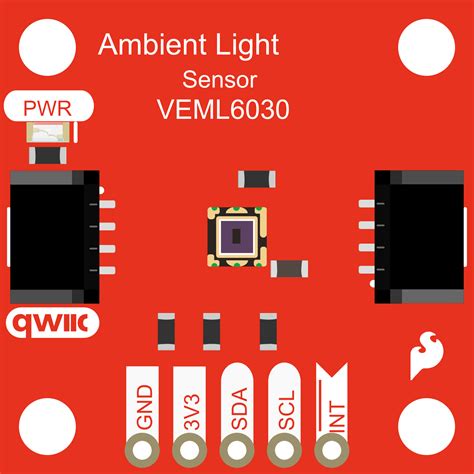 how to use sparkfun ambient light sensor veml6030 qwiic pinouts