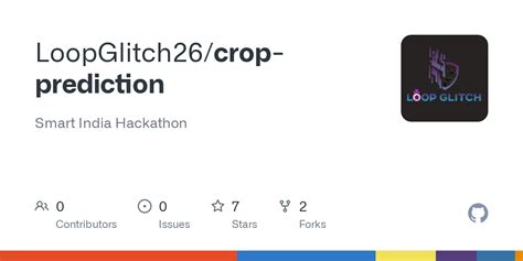 GitHub LoopGlitch26 Crop Prediction Smart India Hackathon