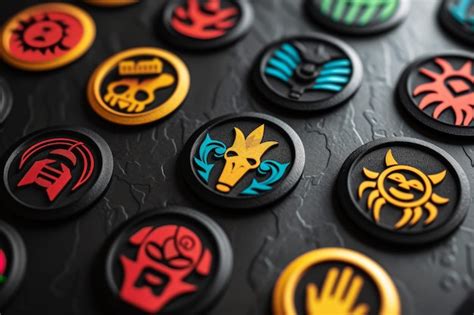 Close Up Of Video Game Controller With Many Different Colored Buttons Versatile Logos Designed