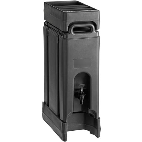 Cambro Camtainer 475 Gallon Black Insulated Beverage Dispenser With