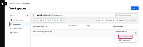 Organize Workspaces With Projects Terraform Hashicorp Developer