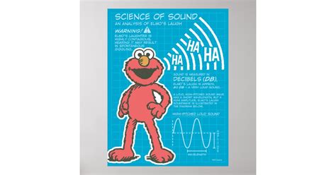 Elmo Science Of Sound Poster Zazzle