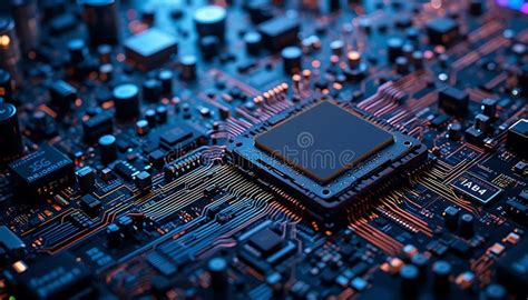 Computer Motherboard With Electronic Circuit High Performance