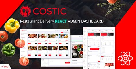 Costic Restaurant Dashboard React Template Laravelreactjs On Tumblr