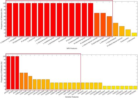 Feature Selection Results For Mri Top And Genetic Bottom Data Download Scientific Diagram