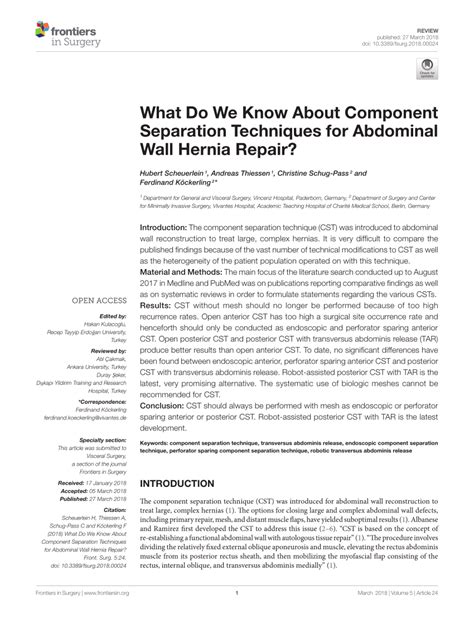 Pdf What Do We Know About Component Separation Techniques For