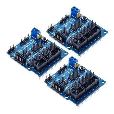 3 Pzs Sensor Shield Expansion V50 Arduino Uno Mega Leonardo Mercadolibre