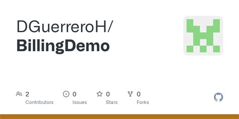 GitHub DGuerreroH BillingDemo